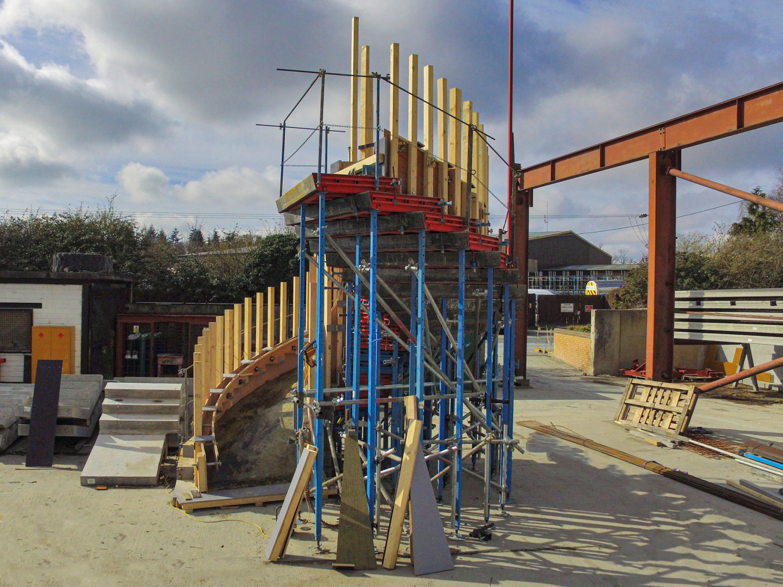Denham Film Studios | Precast Concrete Helical Stairs | Essex
