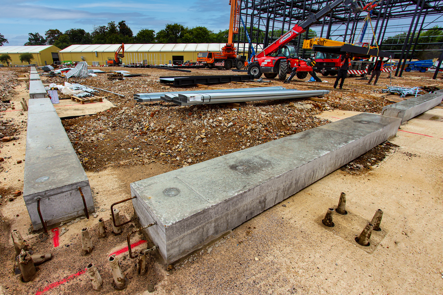 Concrete Ground Beam Design & Construction | Milbank
