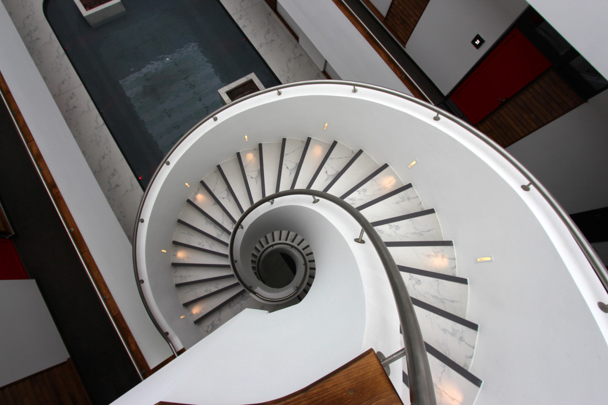 Custom Curved Concrete Staircases | Kallisto | Milbank Concrete