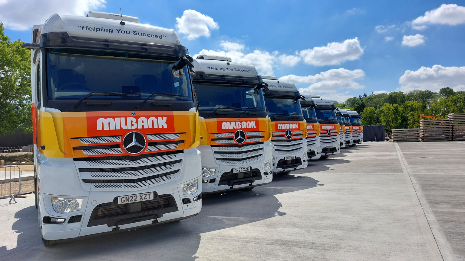 Milbank launch branded delivery lorries with Woodland Logistics